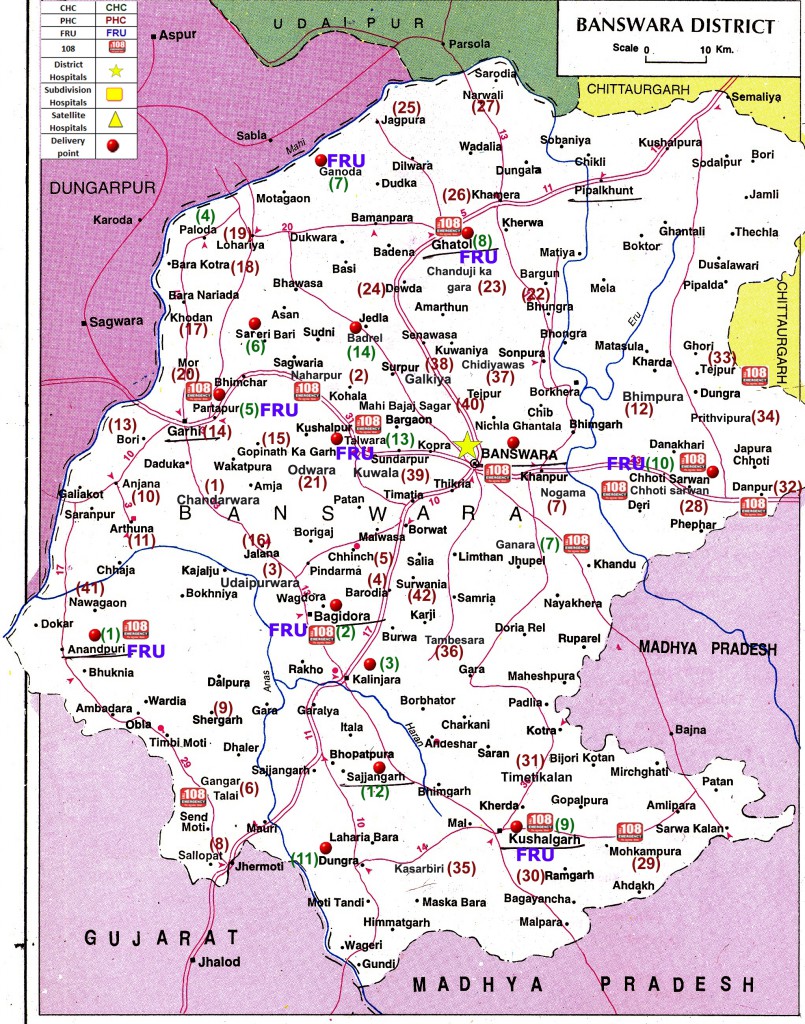 बाँसवाड़ा का मानचित्र – Rajasthan information Guide-Connectrajasthan